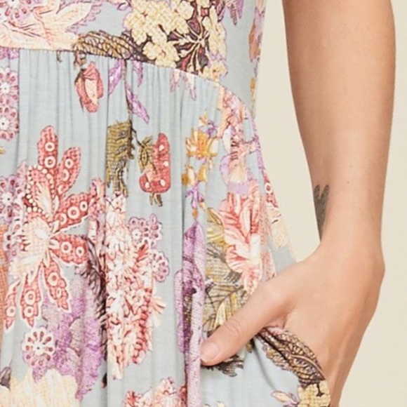 Dresses | New Emma Spring Garden Floral Side Pocket Maxi | Poshmark